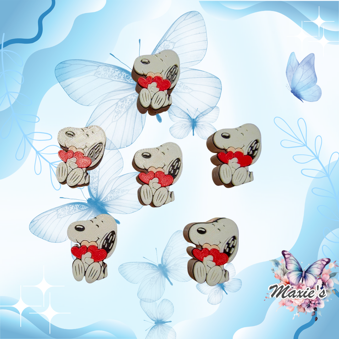 Full Of 💕 Puppy Dog 3D Printed Straw Topper – Maxie's