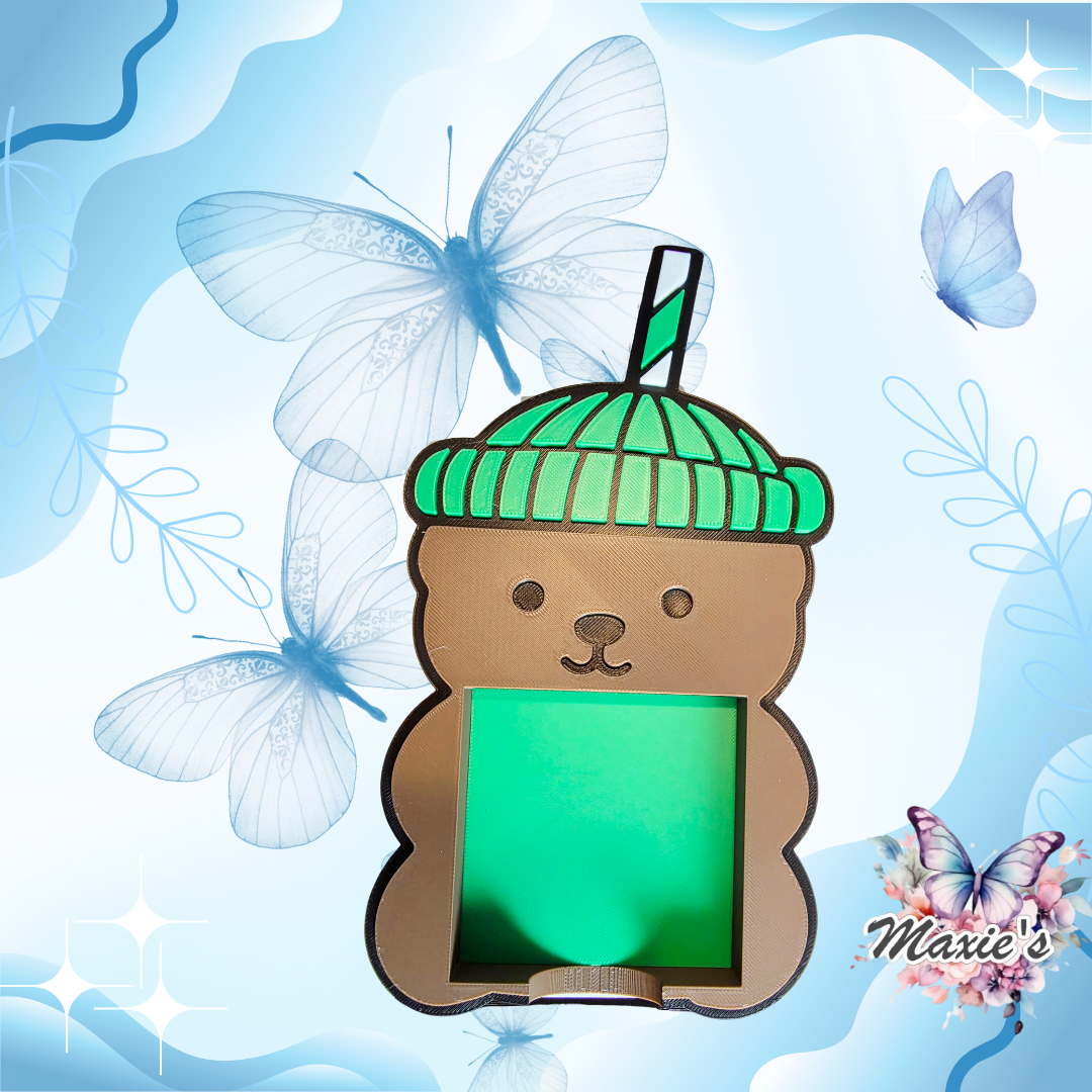 Coffee Bear 3D Printed Sticky Note Holder – Maxie's