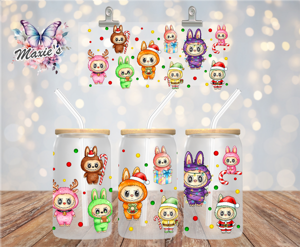 Festival X'mas Labubu Graphic Design 16oz. UVDTF Cup Wrap – Maxie's