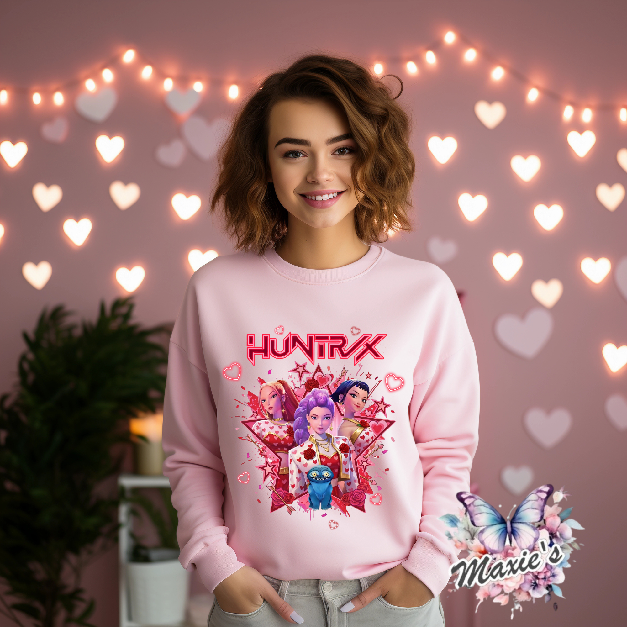 Valentine's Huntrix Animation Graphic Design DTF Transfer Print – Maxie's